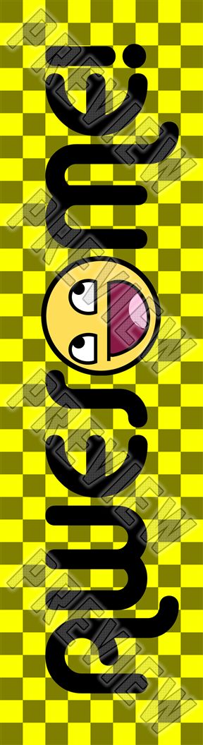 Awesome! Smiley checkerboard 7-7/8 Skateboard Deck