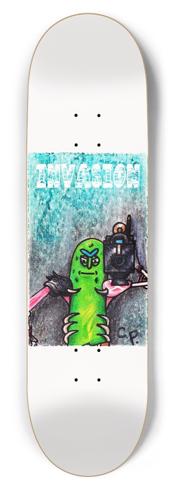 Invasion - Pickle Rick 8-3/4 Inch Skateboard by Invasion Skateboards