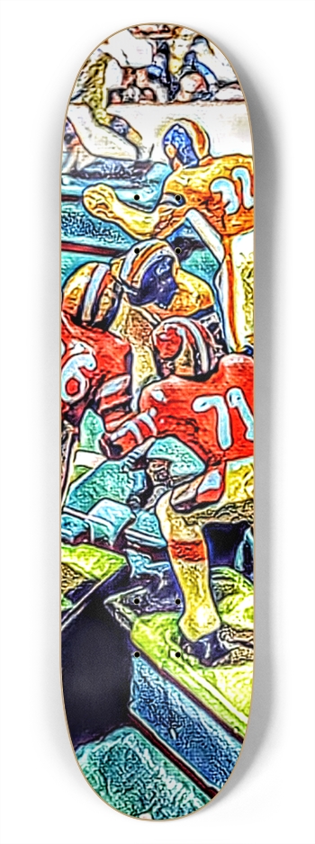 The Buzzer 3 7-3/4 Skateboard Deck by Hally Designs