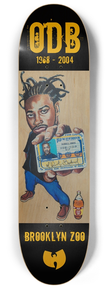 ODB Tribute (Black) 8-1/4 Skateboard Deck