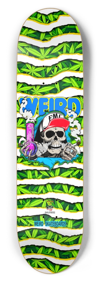 WEIRD SKATEBOARDS "TOKED" 8.5” 8-1/2 Skateboard Deck by iconoclast_team