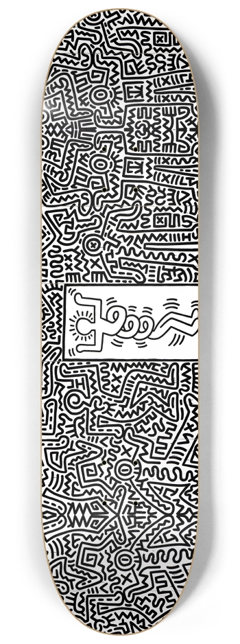 Keith Haring Humanism Skateboard Art 8-1/4 Skateboard Deck by ...