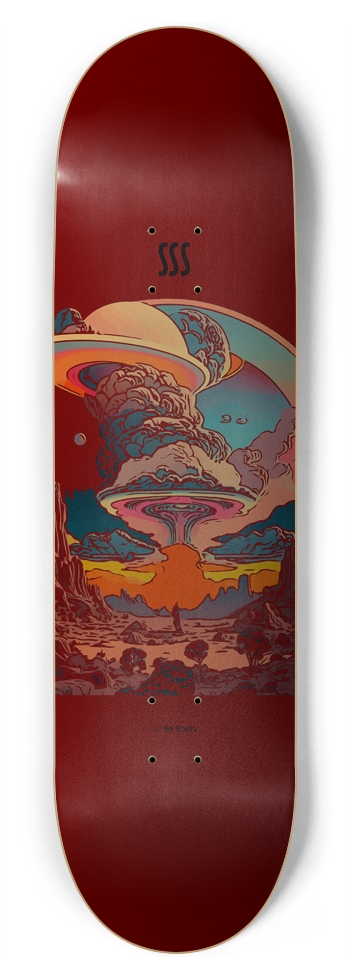 SSS '85 SAND PLANET /// HOLOGRAPHIC 8-3/4 Inch Skateboard by Secret ...
