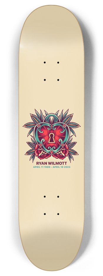 Wilmott Memorial Deck 8 Inch Skateboard Deck