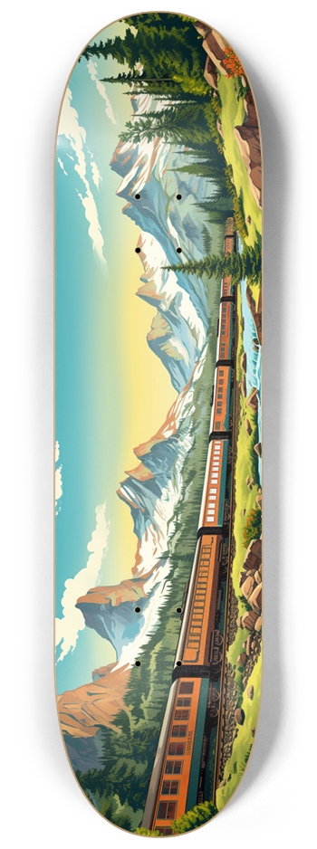 Mountain Train 8-1/4 Skateboard Deck by Believe Skateboards