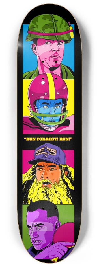 Run Forrest Run 8-1/4 Skateboard Deck by Believe Skateboards