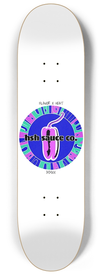 Inverted Jalapeno 8-1/4 Skateboard Deck by HSHSauceCo