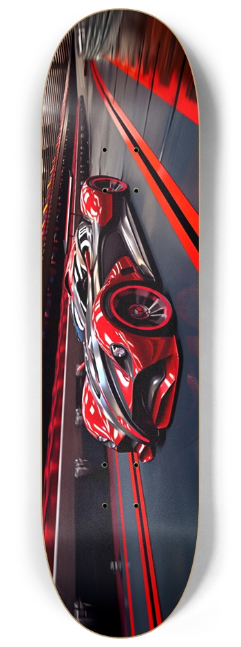 Race Car 8-1/4 Skateboard Deck by Believe Skateboards