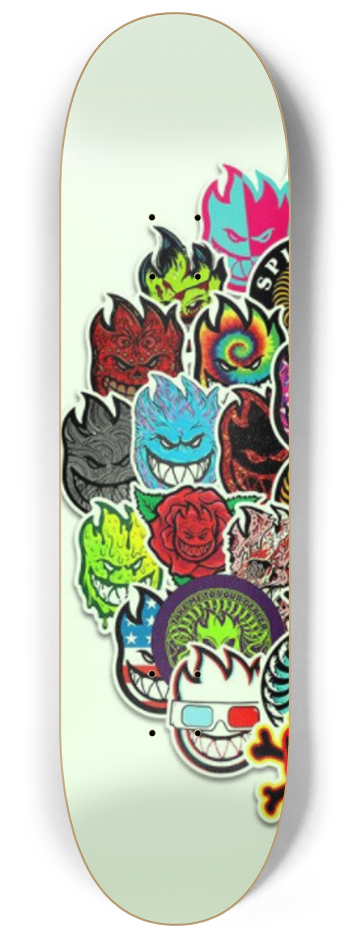 Spitfire Graffiti Night Glow - 3 Deck Series #1 8-1/4 Skateboard Deck