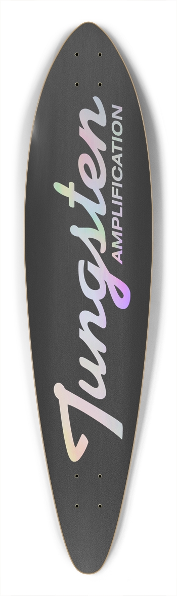 Tungsten Logo Longboard Pintail Longboard by TungstenAmp
