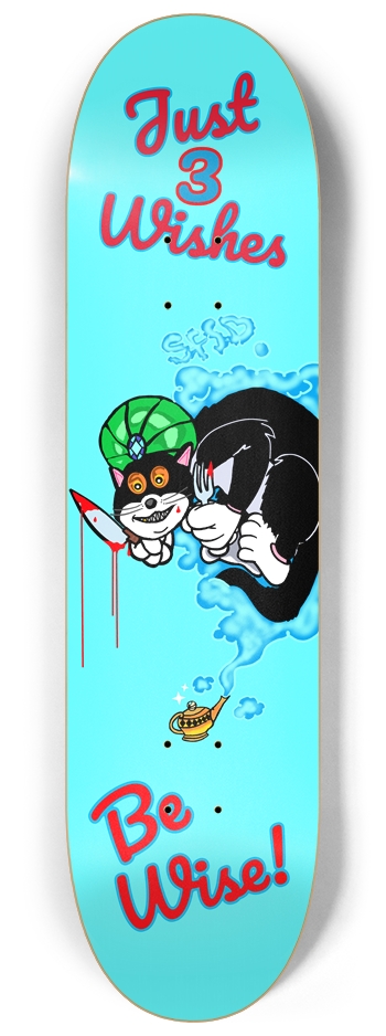 3WISHES 8-1/4 Skateboard Deck by THE SPOT
