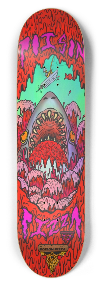 8.5 "BLOOD OCEAN HUNGER" Holographic Board 8-1/2 Skateboard Deck by ...