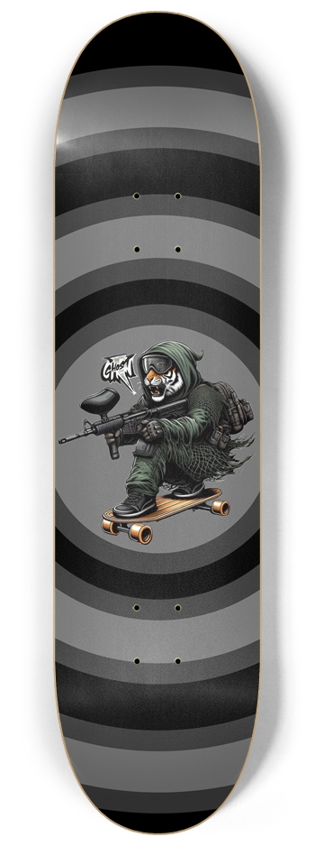GHOST Skateboard V1 8-1/4 Skateboard Deck by Dacimania