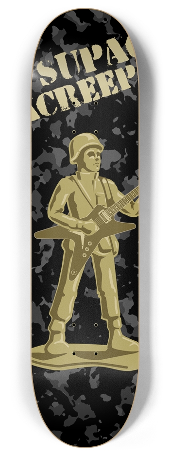 Heavy Metal Toy Soldier Skateboard 8 Inch Skateboard Deck by SupaCreep