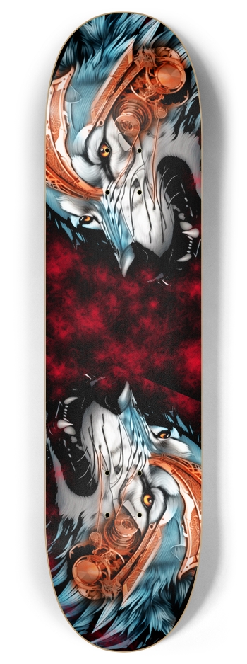 Biomech wolf Skateboard 8 Inch Skateboard Deck by 316