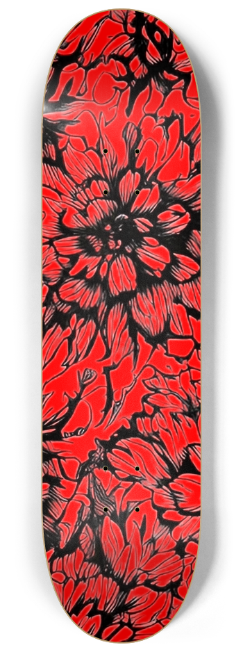 Rose red Skateboard Series #1 8-1/4 Skateboard Deck by 316