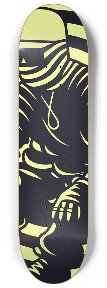 Three Deck Wall Piece #2 8-1/4 Skateboard Deck by Inspect The Decks