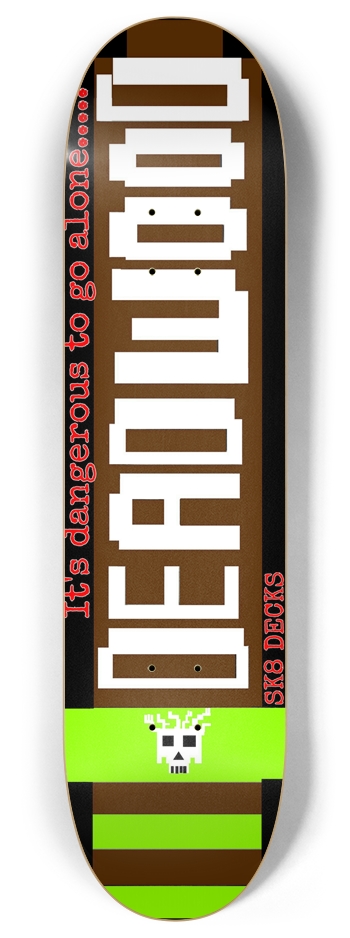 DeadBit Hero 8 Inch Skateboard Deck by DEADWOOD_DECKS