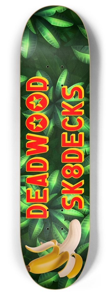 Banana Hoarder 8 Inch Skateboard Deck by DEADWOOD_DECKS