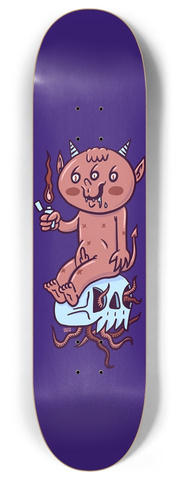 8" Pyro Flame Imp Custom Skateboard 8 Inch Skateboard Deck by Evil Device