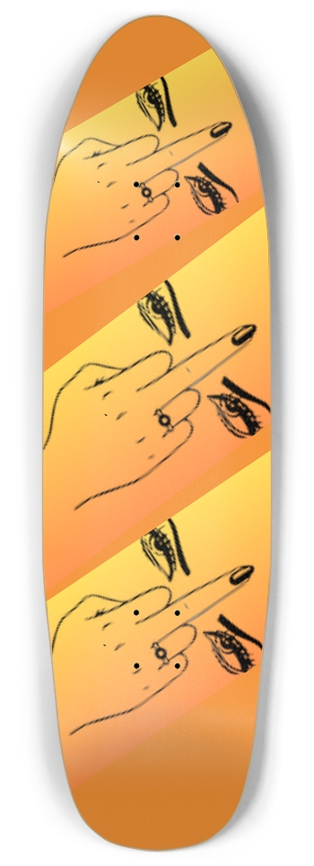 Did I Stutter PunkNose Pool ShapeSkateboard Punk Nose Pool Shape