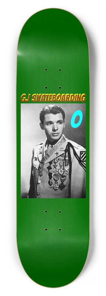 Audie Murphy M.A.S.A G.I Skateboard 8-3/4 Inch Skateboard by ...