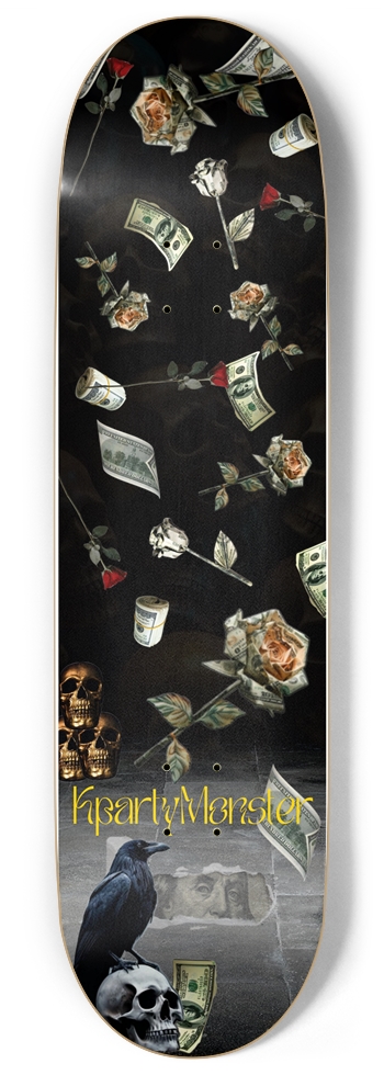Money flowers 9 Inch Skateboard
