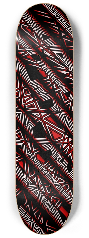Tangent Dark Red #12 single 8-1/4 Skateboard Deck by Bad Dog Boards