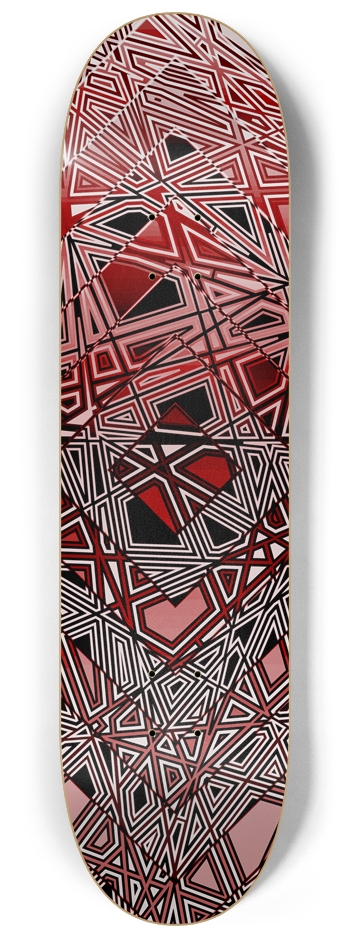 Tangent Dark Red #11 single 8-1/4 Skateboard Deck by Bad Dog