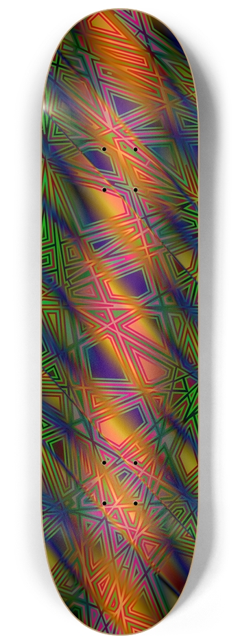 Tangent folded #3 single 8-1/4 Skateboard Deck by Bad Dog Boards