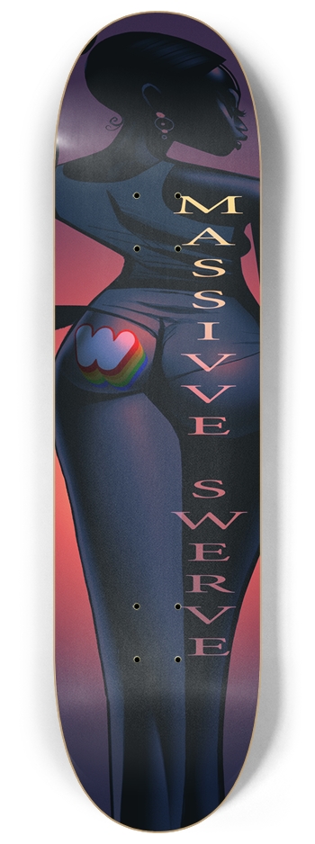 Custom "Legs Akimbo" 8-1/4 Skateboard Deck by MASSIVE_SWERVE