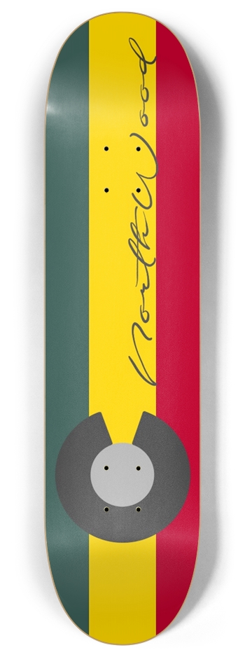 Colorado Rastafarian 8 Inch Skateboard Deck by NorthWood
