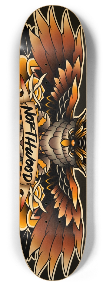 Night Owl 8 Inch Skateboard Deck by NorthWood
