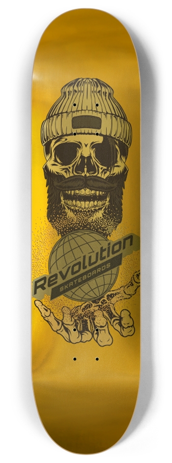Revolution The Rising Deck 8 Gold 8 Inch Skateboard Deck