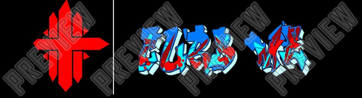 Curb graffiti deck 7-1/2 Skateboard Deck