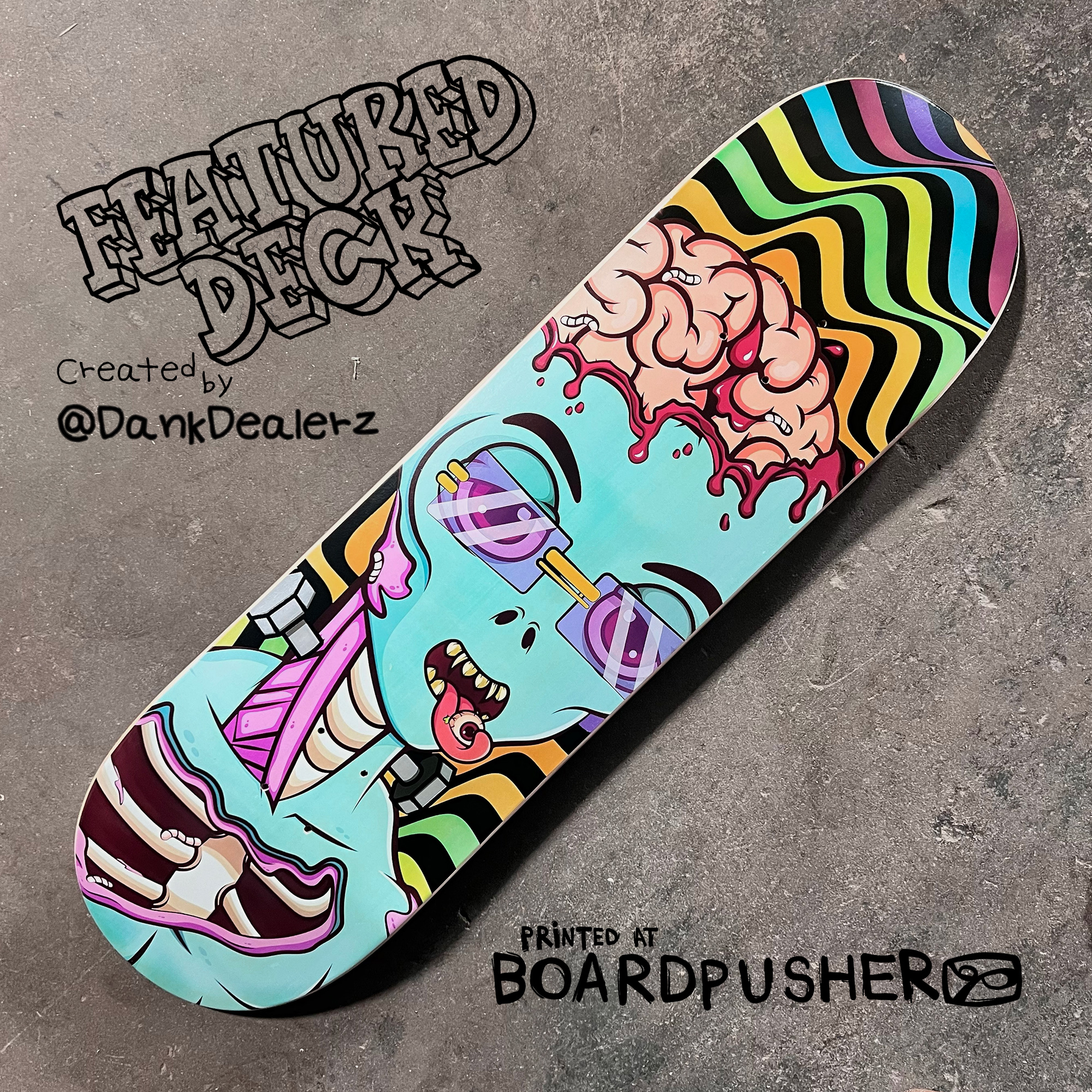 FEATURED DECK of the WEEK: SHRED AND ENJOY COBRA PUNK NOSE by JESSE ...