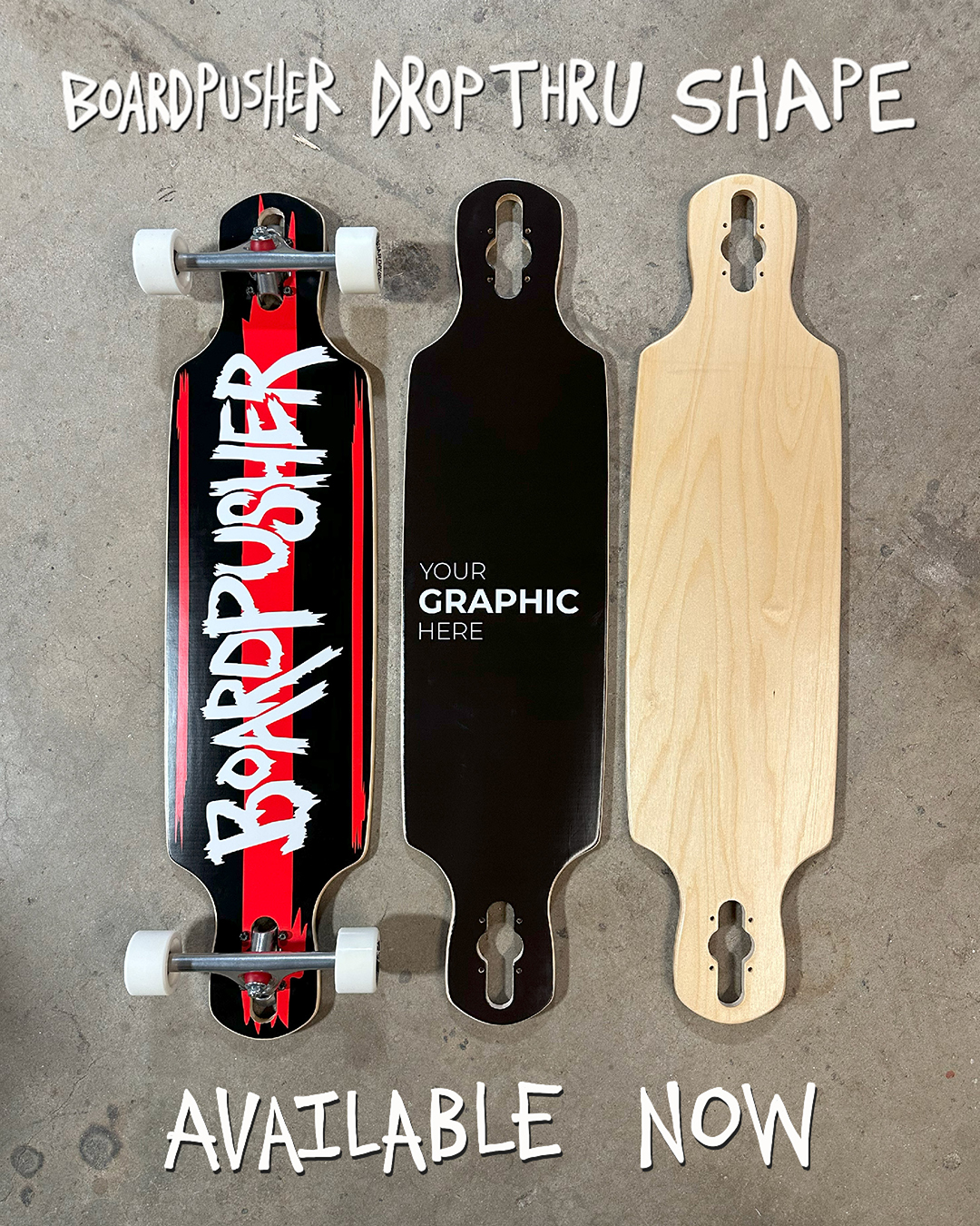 🚨🛹NEW SHAPE ALERT🛹🚨 - DROP THROUGH LONGBOARD - BoardPusher Blog