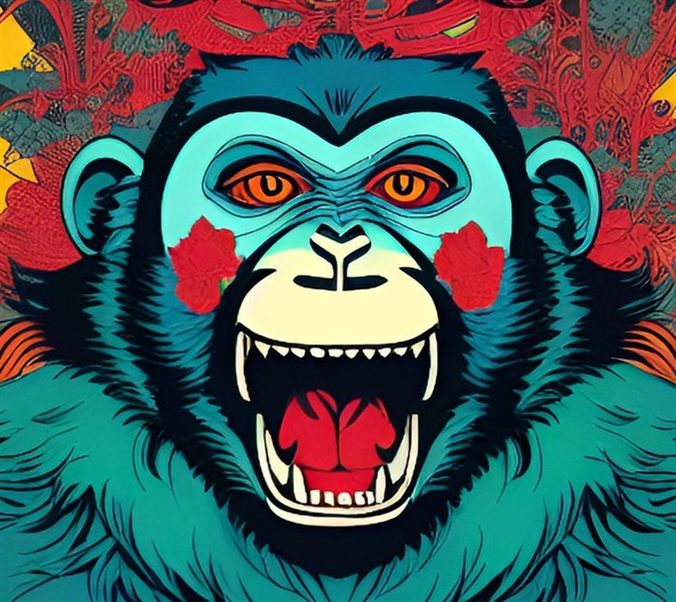 Screaming Monkey | Custom Skateboard Shop