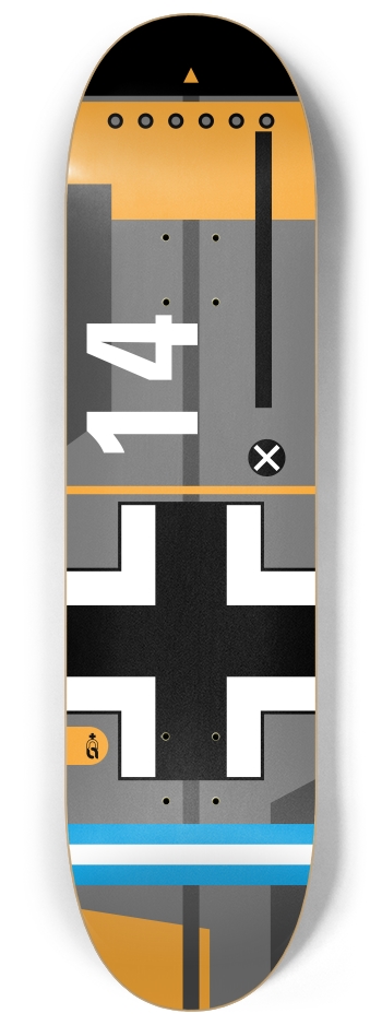 plans_bf109 8-1/4 Skateboard Deck by sdt ( skate deck tapestry )