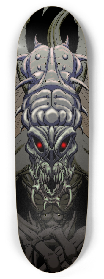 demon skull mono Football Shape by Jacoboards