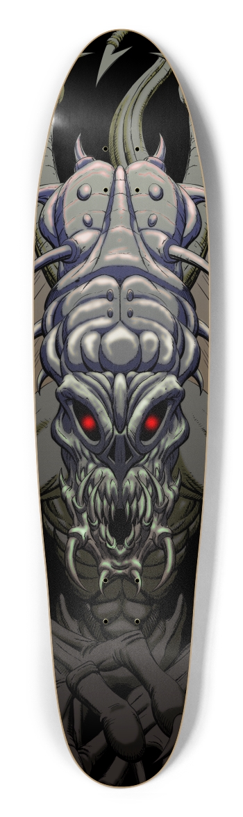 demon skull mono Longboard Shape by Jacoboards