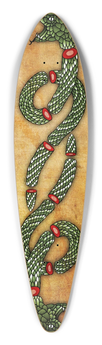 Snakes of Old Pintail Longboard by Reversal_Boards