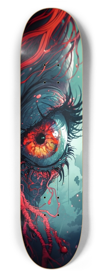 Alien eye monster 7-5/8 Skateboard Deck by CoBo SK8