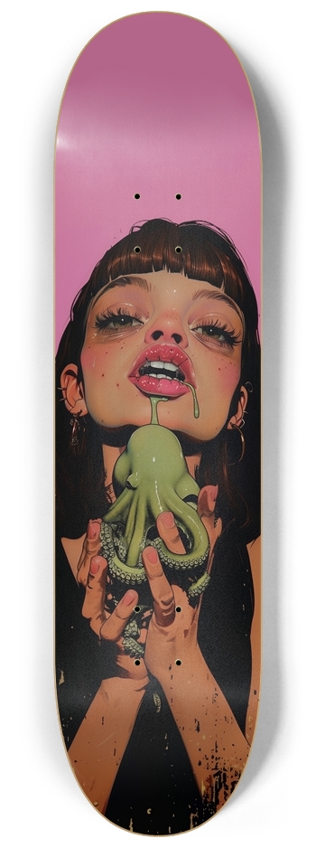 Jelly candy octopus rocky girl 8-1/4 Skateboard Deck by CoBo SK8