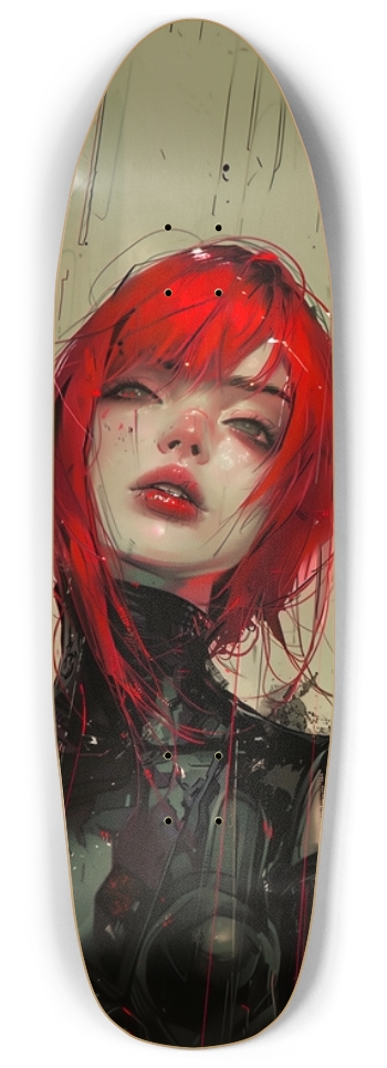 Cyber goth girl Punk Nose Pool Shape by CoBo SK8